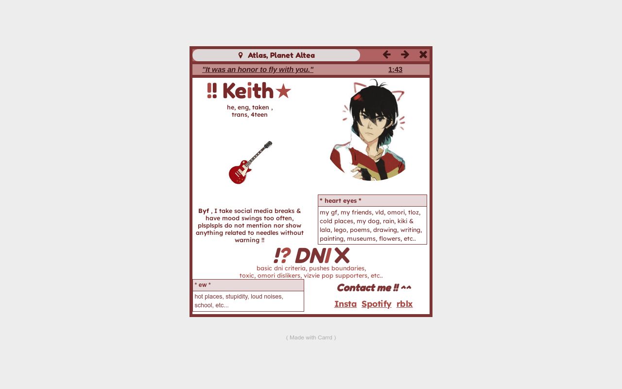 keith's carrd